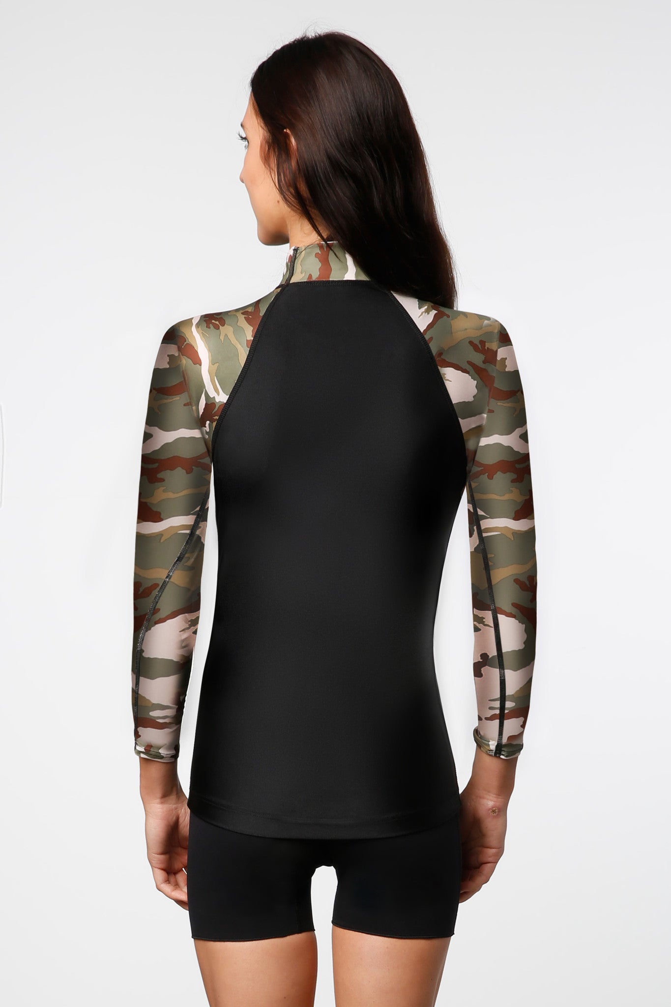 Sodwana L55B Nylon Spandex Long-sleeve Wetsuit Top with Pattern ...